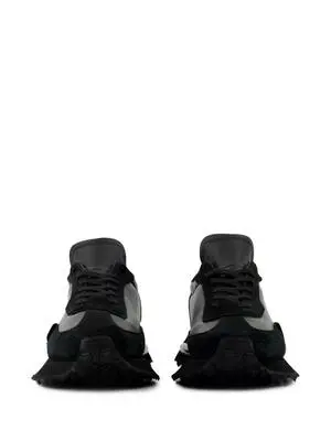 BEPOSITIVE Race Leather Low-top Sneakers - Black
