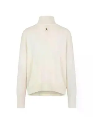 Patrizia Pepe High-neck Logo-plaque Sweater
