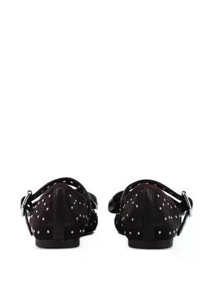 BIBI LOU Gaela Studded Bow-detail Ballet Flats