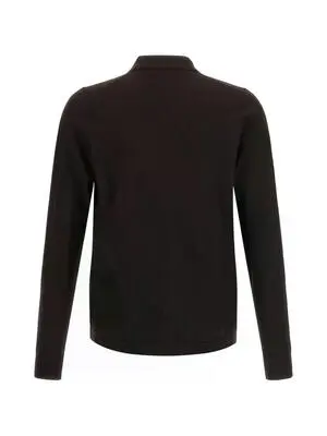 LARMERI STUDIO Button-up Long-sleeved Polo Shirt