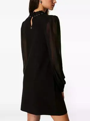 TWINSET Short Knit Dress With Ruffles