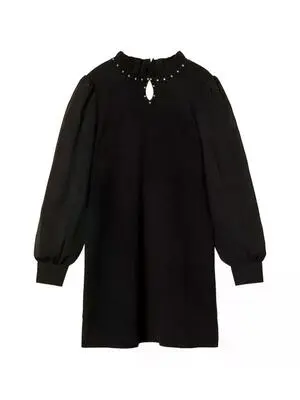 TWINSET Short Knit Dress With Ruffles