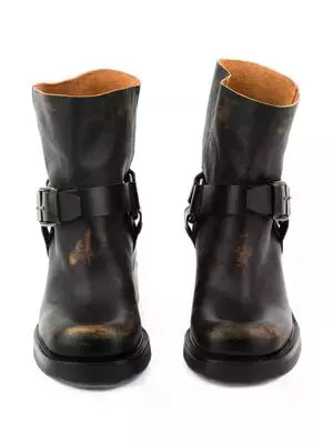 Elena Iachi Bohemian Distressed Ankle Boots