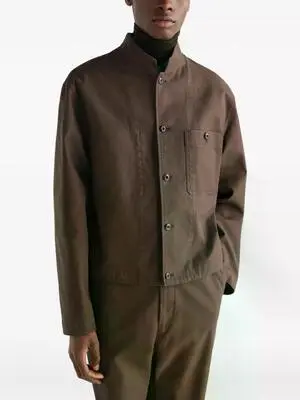 LEMAIRE Stand-collar Jacket In Heavy Cotton Twill