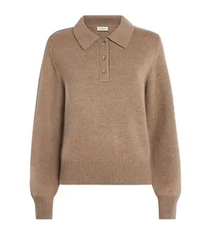 Almada Label Wool-cashmere Polo Sweater