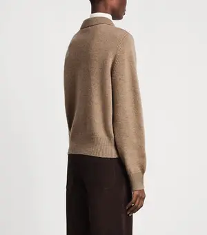 Almada Label Wool-cashmere Polo Sweater