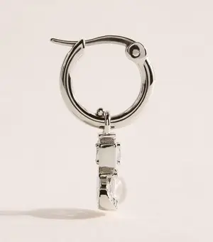 VIVIENNE WESTWOOD Crystal Ondina Hoop Earrings