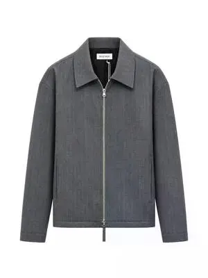 ROLD SKOV Pinstriped Zip-up Jacket