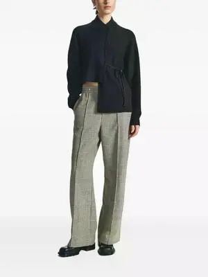 STEL Check-pattern Straight Trousers
