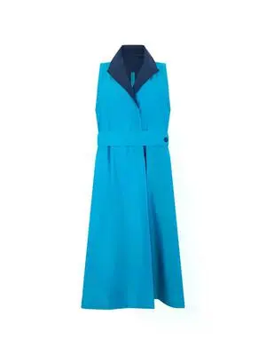 MOORER Belted-sleeveless Wrap Dress