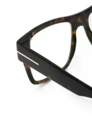 TOM FORD Tortoiseshell-effect Rectangle-frame Glasses