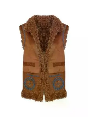 Pho Firenze Teddy Vreversible Embroidered Waistcoat
