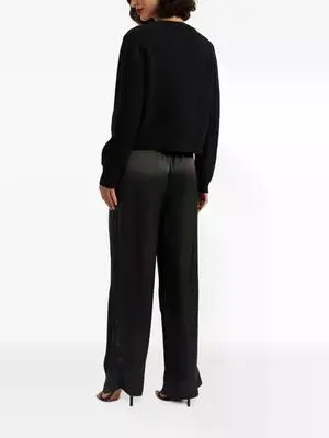 Chinti & Parker Crystal-embellished Cable-knit Cardigan