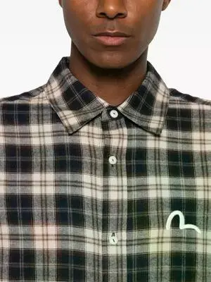 EVISU Check-pattern Shirt - Neutrals