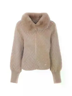 Pho Firenze Collar Geometric-knit Jacket