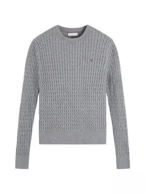 Tommy Hilfiger Cable-knit Logo-patch Sweater