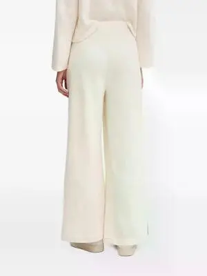 Dkny Ribbed-knit Wide-leg Trousers