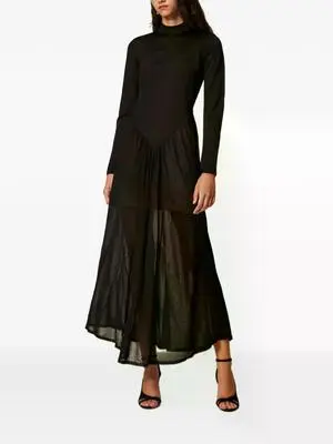 TWINSET Long Knit Dress With Gathering