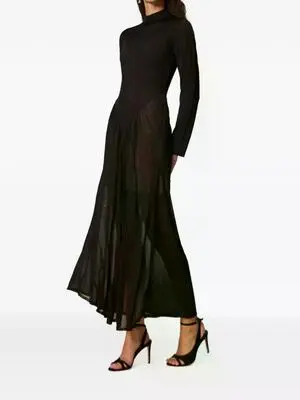 TWINSET Long Knit Dress With Gathering