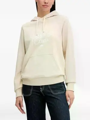 Helly Hansen Core Logo-print Drawstring Hoodie - Neutrals
