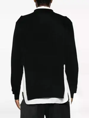 Comme Des Garçons Long-sleeve Layered-detail Sweater