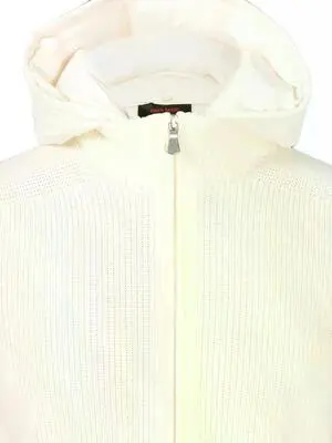 GRAN SASSO Ribbed-knit Hooded Jacket