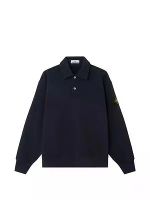 Stone Island Logo-patch Polo Shirt - Blue