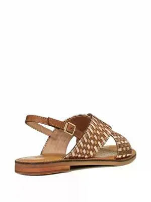 Geox Maddalusia C Woven Criss-cross Sandals