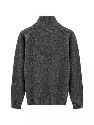 THE PULL Zip-up Wool Cardigan