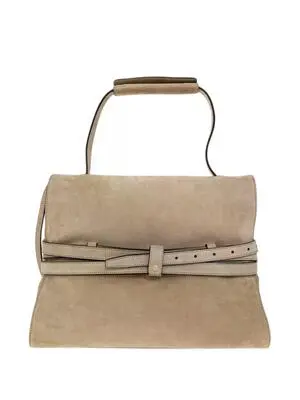 Moschino Tie Me Suede Tote Bag