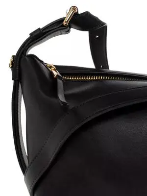 Moschino Leather Shoulder Bag - Black