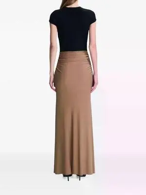Simkhai Matilde Draped Jersey Maxi Dress