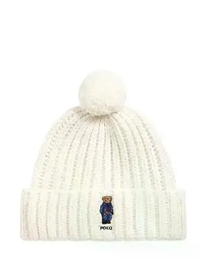 Polo Ralph Lauren Polo Bear Pom-pom Beanie Hat - Neutrals