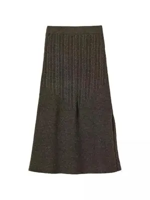 TWINSET Cable Knit Midi Skirt