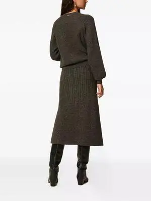 TWINSET Cable Knit Midi Skirt
