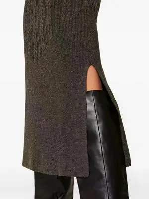 TWINSET Cable Knit Midi Skirt