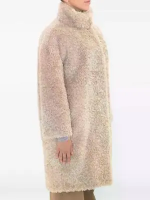 Herno Faux-fur Funnel-neck Coat