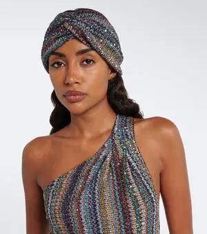 Missoni Knitted Sequined Headband