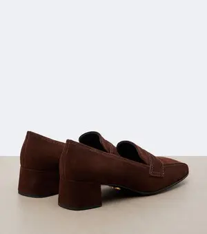 Prada Suede Loafer Pumps
