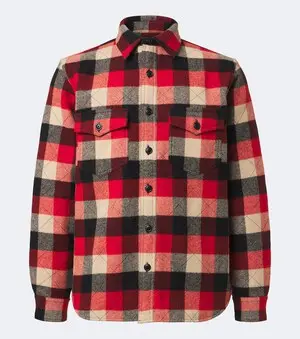 Ralph Lauren Padded Plaid Wool Twill Overshirt