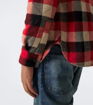 Ralph Lauren Padded Plaid Wool Twill Overshirt