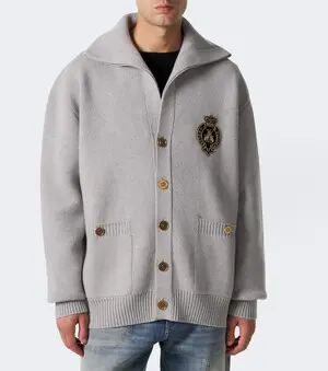 Dolce & Gabbana Logo Virgin Wool Cardigan