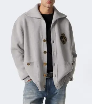 Dolce & Gabbana Logo Virgin Wool Cardigan