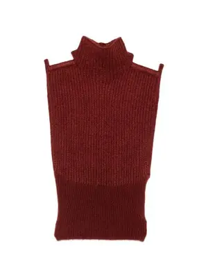 Max Mara Wool High-neck Vest - Brown