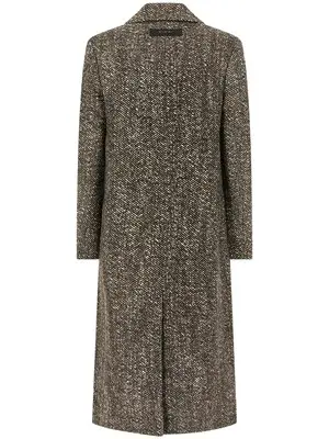 Iceberg Herringbone-pattern Double-breasted Coat By