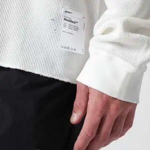 Satisfy Mothtech Aged Ecru T-shirt With Holes