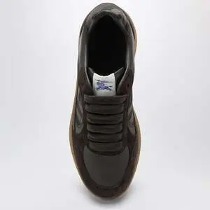 Burberry Terrace Sneakers In Leather And Suede