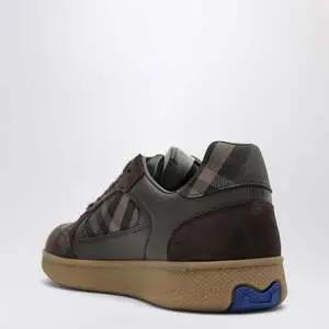 Burberry Terrace Sneakers In Leather And Suede
