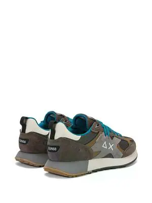SUN 68 Jaki Panelled Logo-embroidered Sneakers