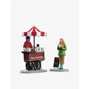 LEMAX Winter Refreshments Resin Figurines Set Of Two - One-color